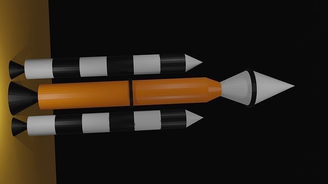 3D model Basic rocket VR / AR / low-poly | CGTrader