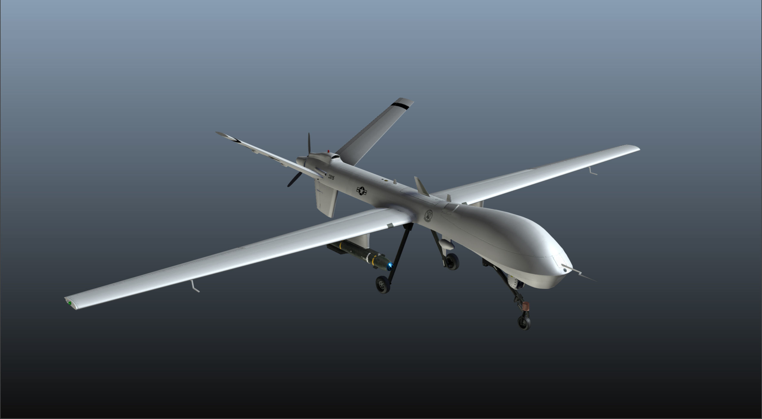 General Atomics MQ 9 Predator Reaper 3D model | CGTrader