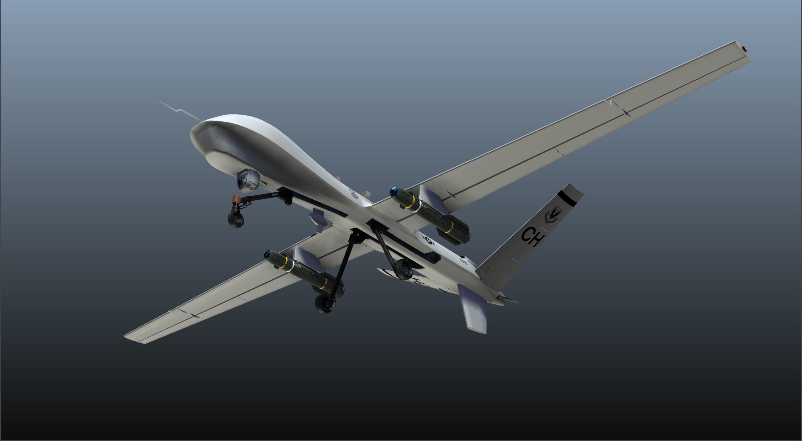 General Atomics MQ 9 Predator Reaper 3D model | CGTrader