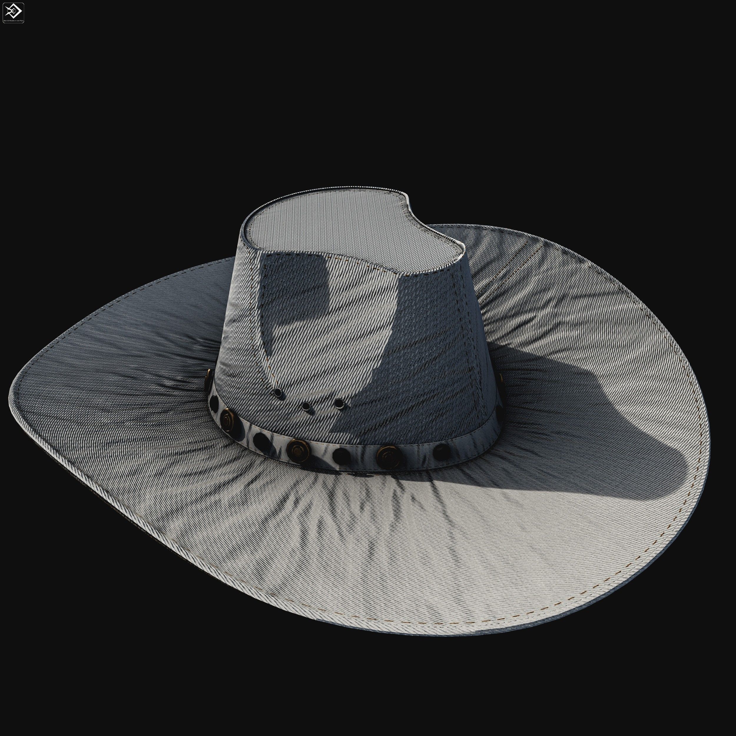 3D model Cowboy Hat 2 Types VR / AR / low-poly | CGTrader