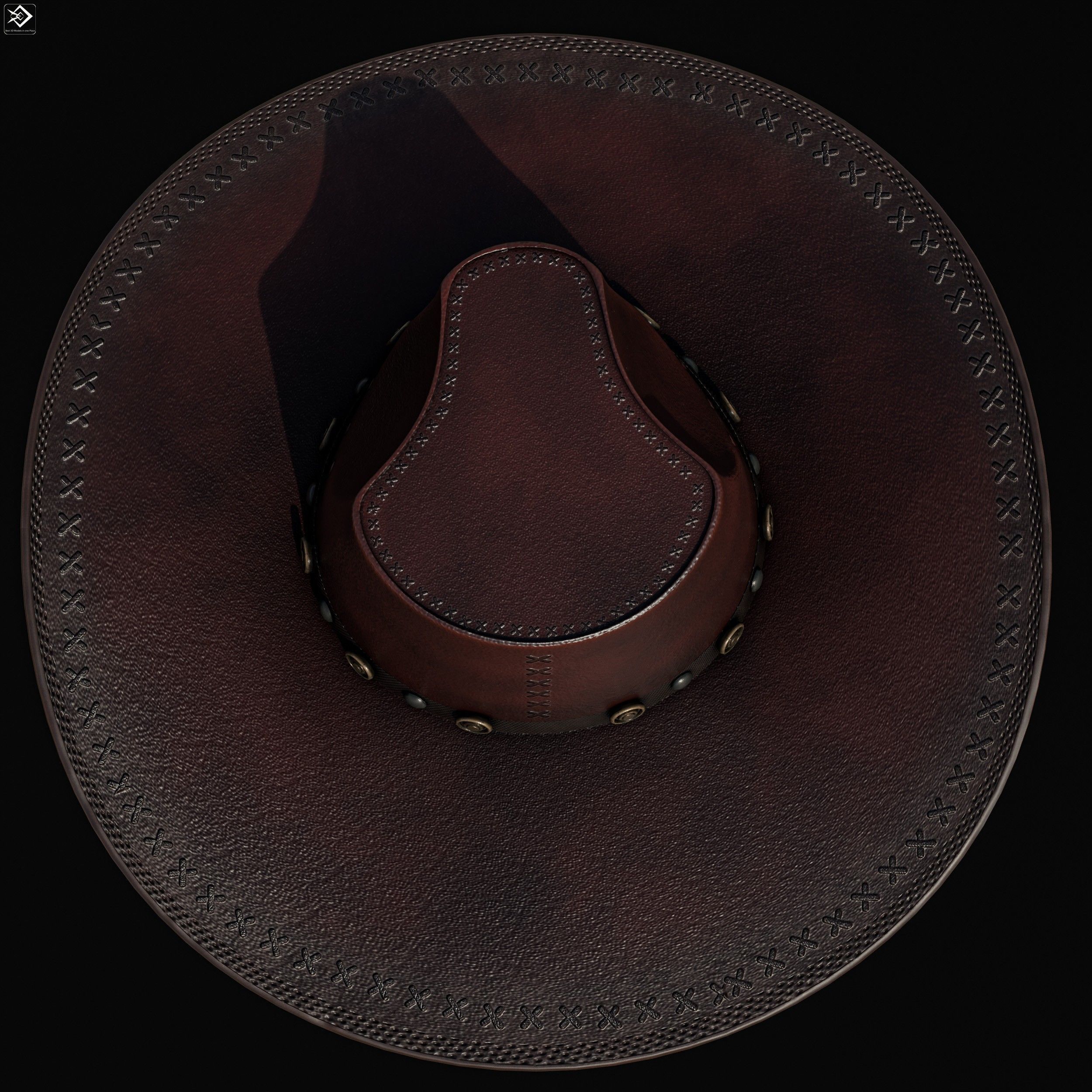 3D model Cowboy Hat 2 Types VR / AR / low-poly | CGTrader