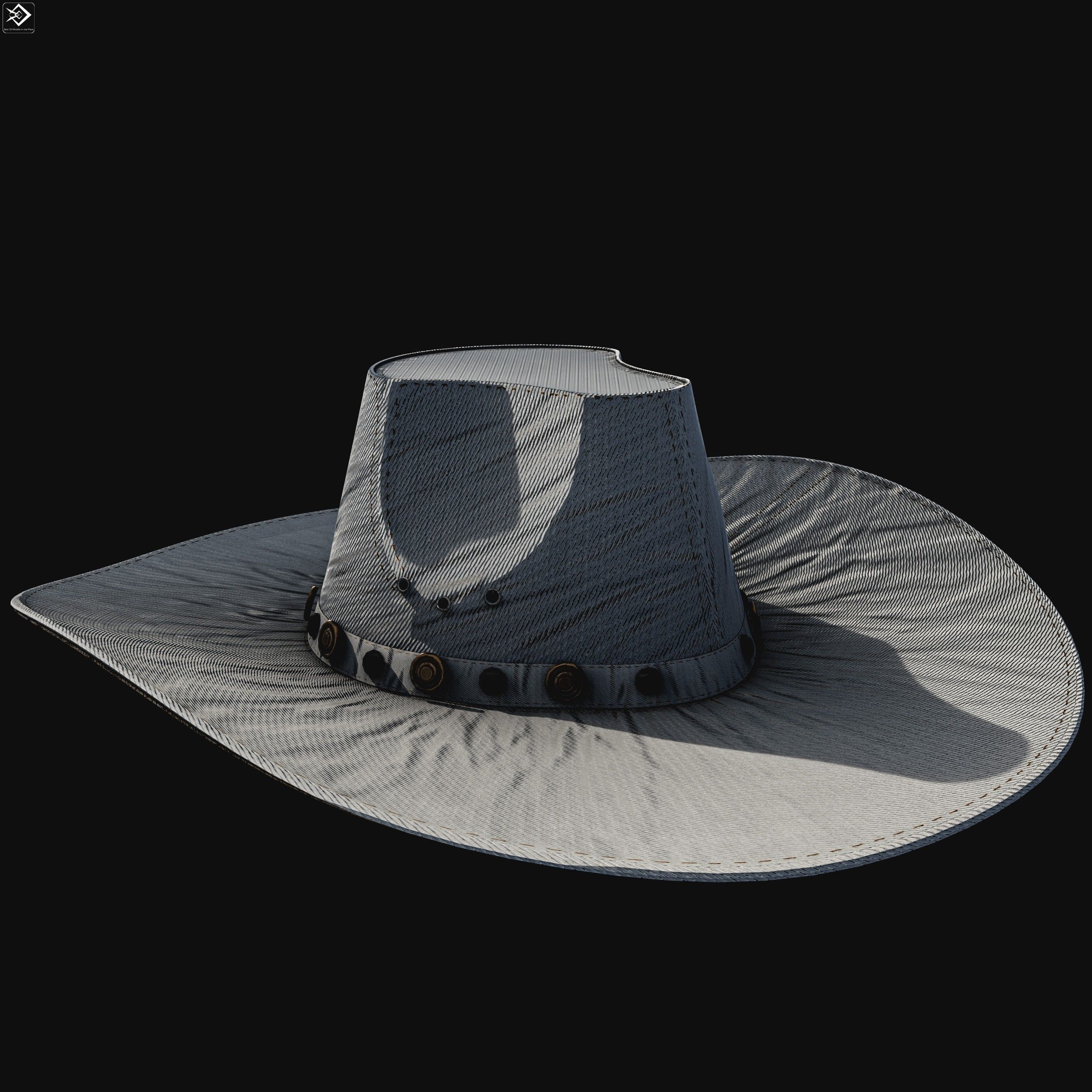 3D model Cowboy Hat 2 Types VR / AR / low-poly | CGTrader