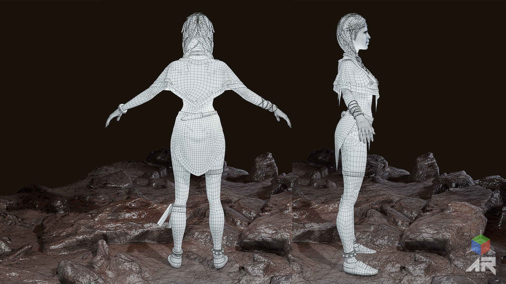 3D model Apache Female 1 VR / AR / low-poly | CGTrader