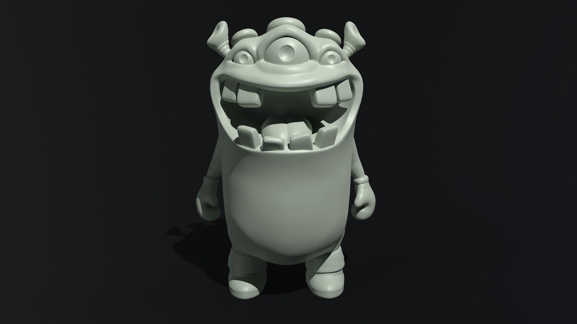 Alien cartoon 3D model 3D printable | CGTrader