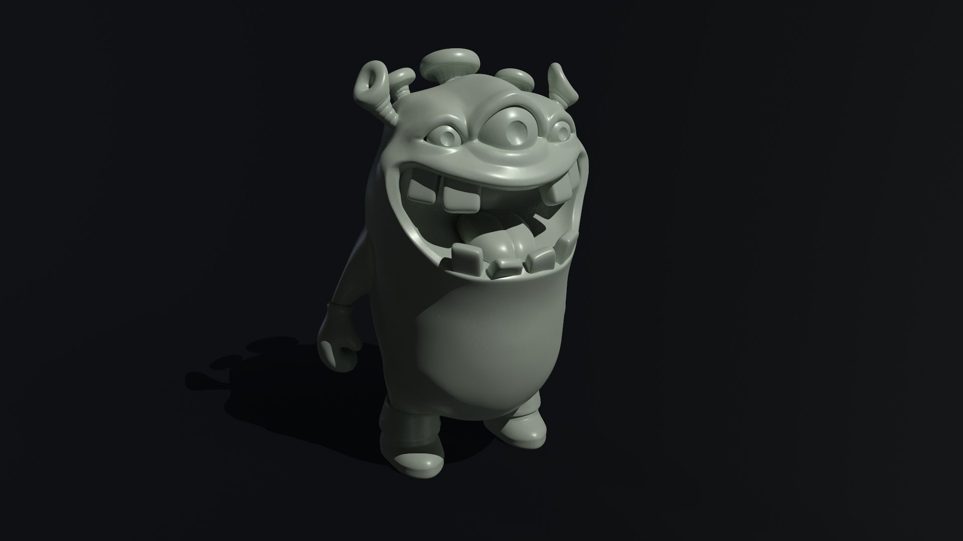 Alien cartoon 3D model 3D printable | CGTrader