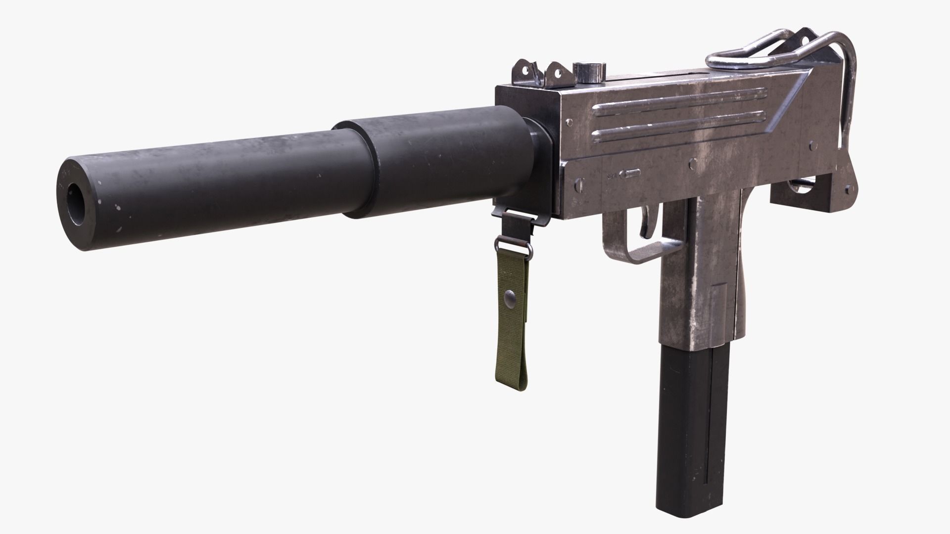 MAC 10 Submachine gun free 3D model | CGTrader