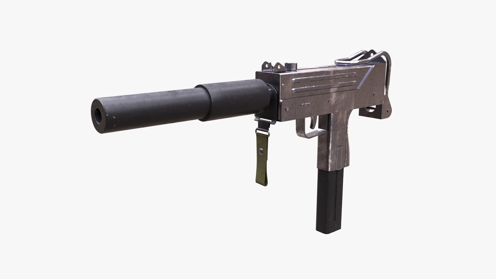 MAC 10 Submachine gun free 3D model | CGTrader
