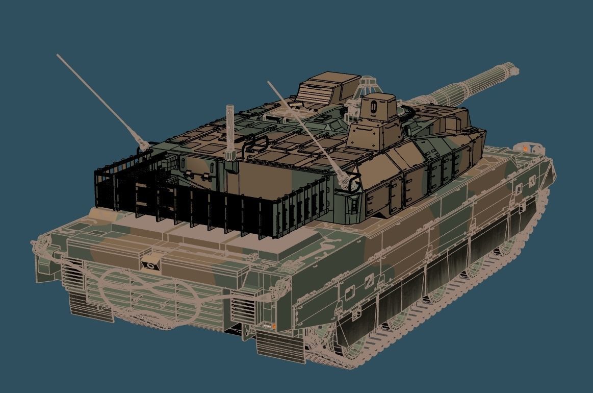 JGSDF Type10 TK 3D model | CGTrader