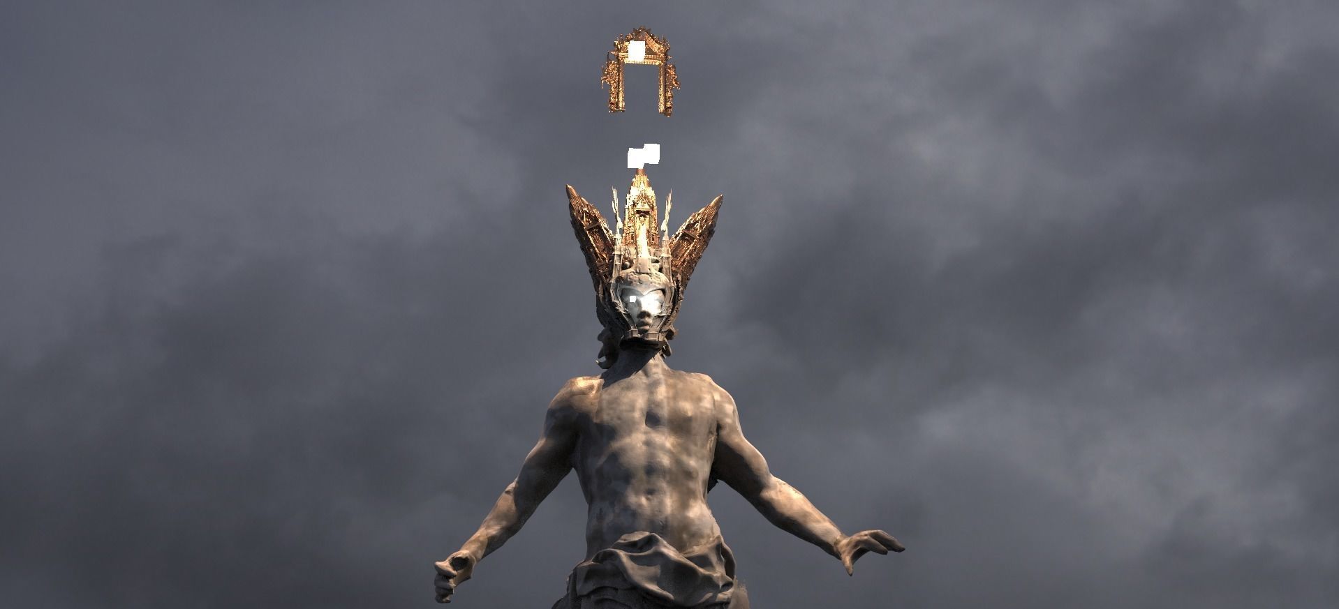 Devine Kingdoms Tower 3 Tiered Angel 3D model | CGTrader