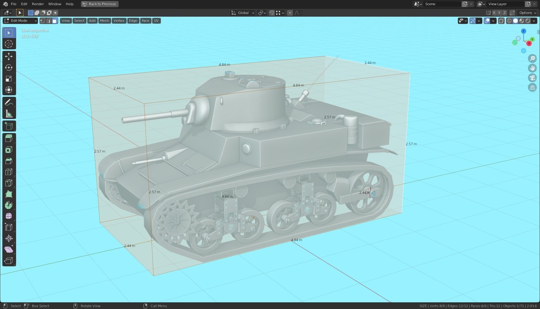 3D model M3 Stuart Tank Base Mesh VR / AR / low-poly | CGTrader