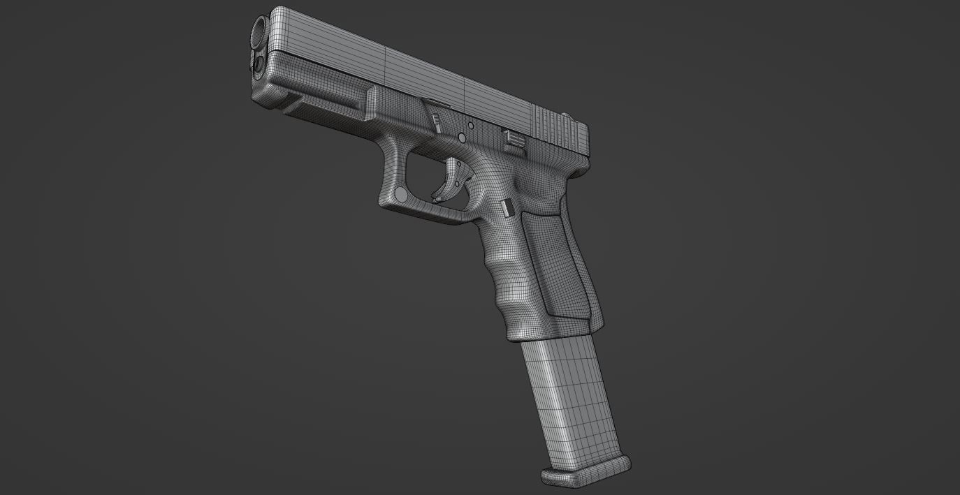 Glock 19 Semi Automatic Pistol free 3D model | CGTrader