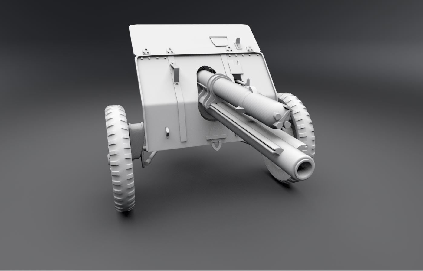 Qf 18 Pounder Scale model 3D model 3D printable | CGTrader