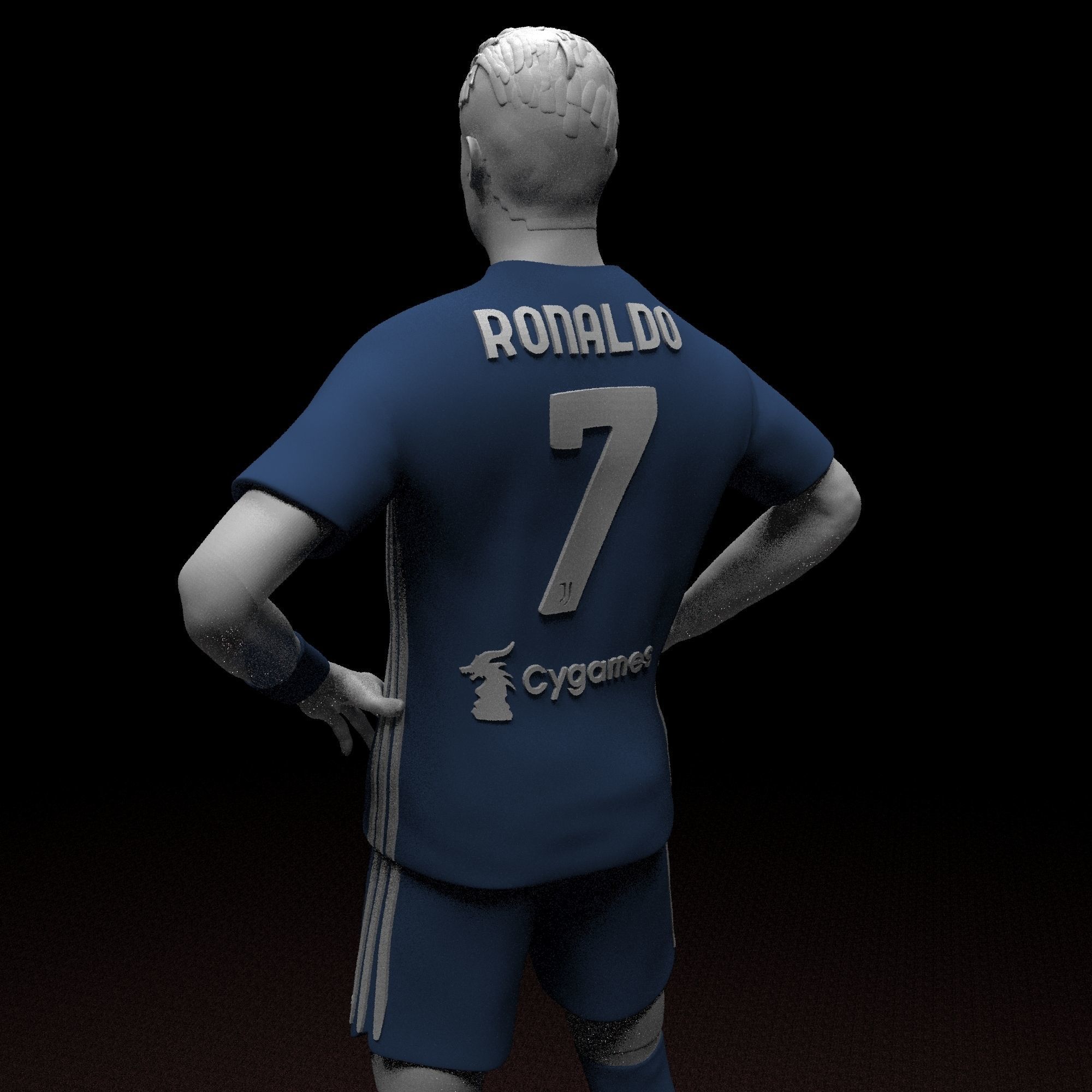 Christiano Ronaldo STL file ready for printing 3D model 3D printable ...