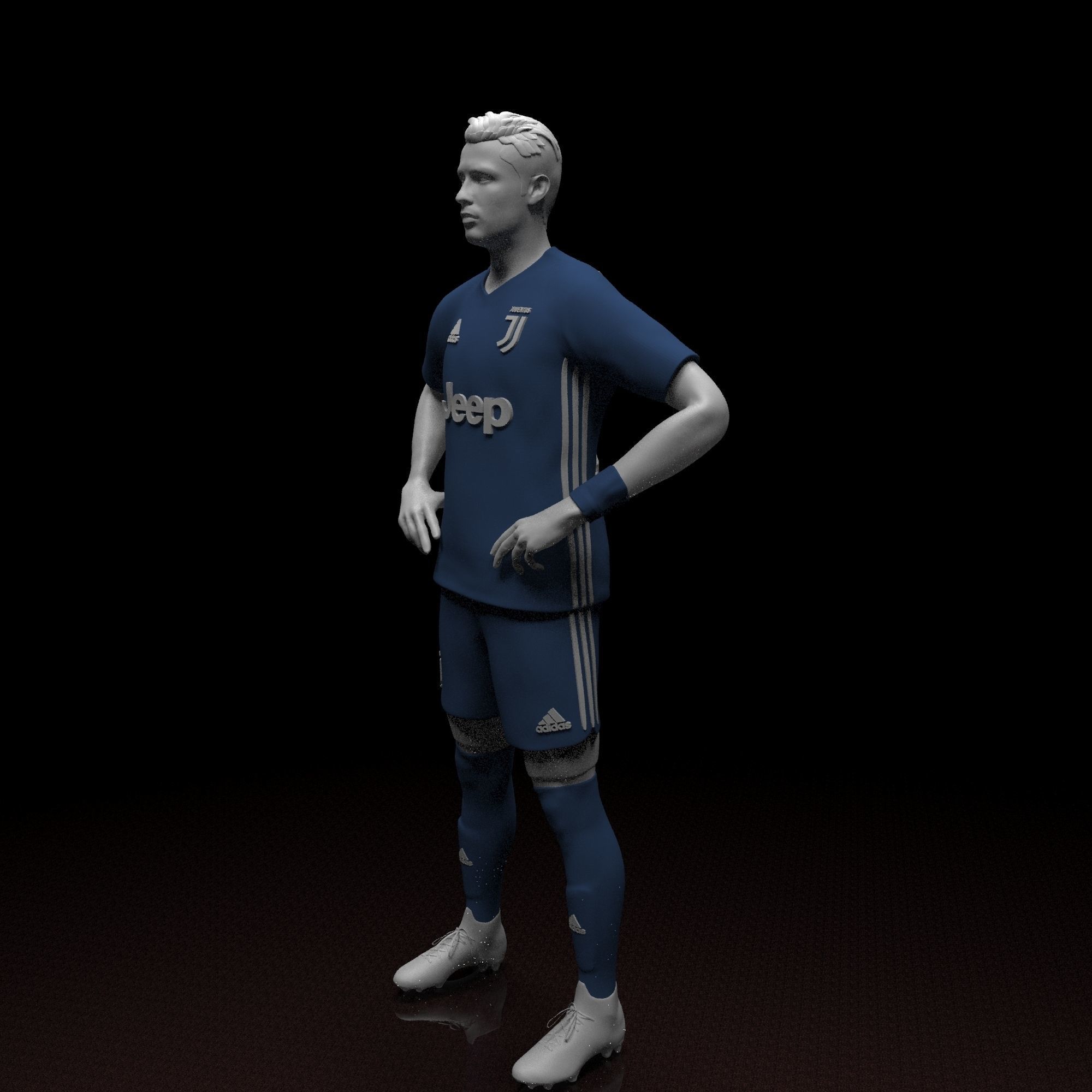Christiano Ronaldo STL file ready for printing 3D model 3D printable ...