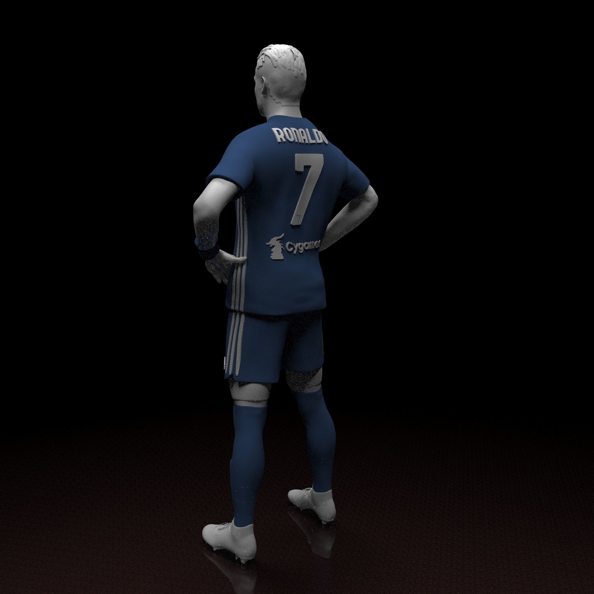 Christiano Ronaldo STL file ready for printing 3D model 3D printable ...