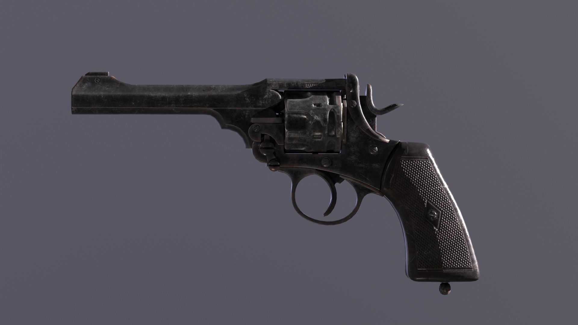3D model Webley Revolver Mk IV VR / AR / low-poly | CGTrader