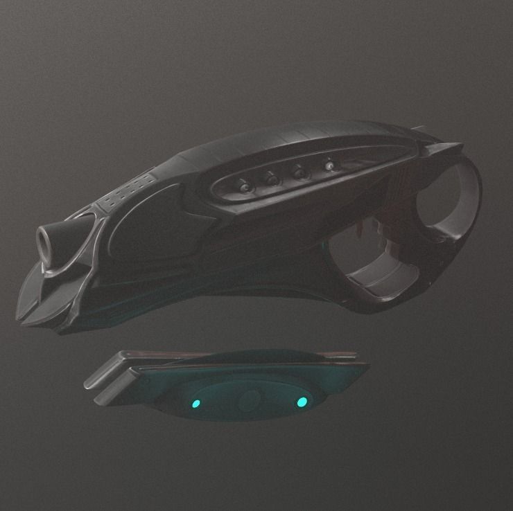 3D model Futuristic Handgun VR / AR / low-poly animated | CGTrader