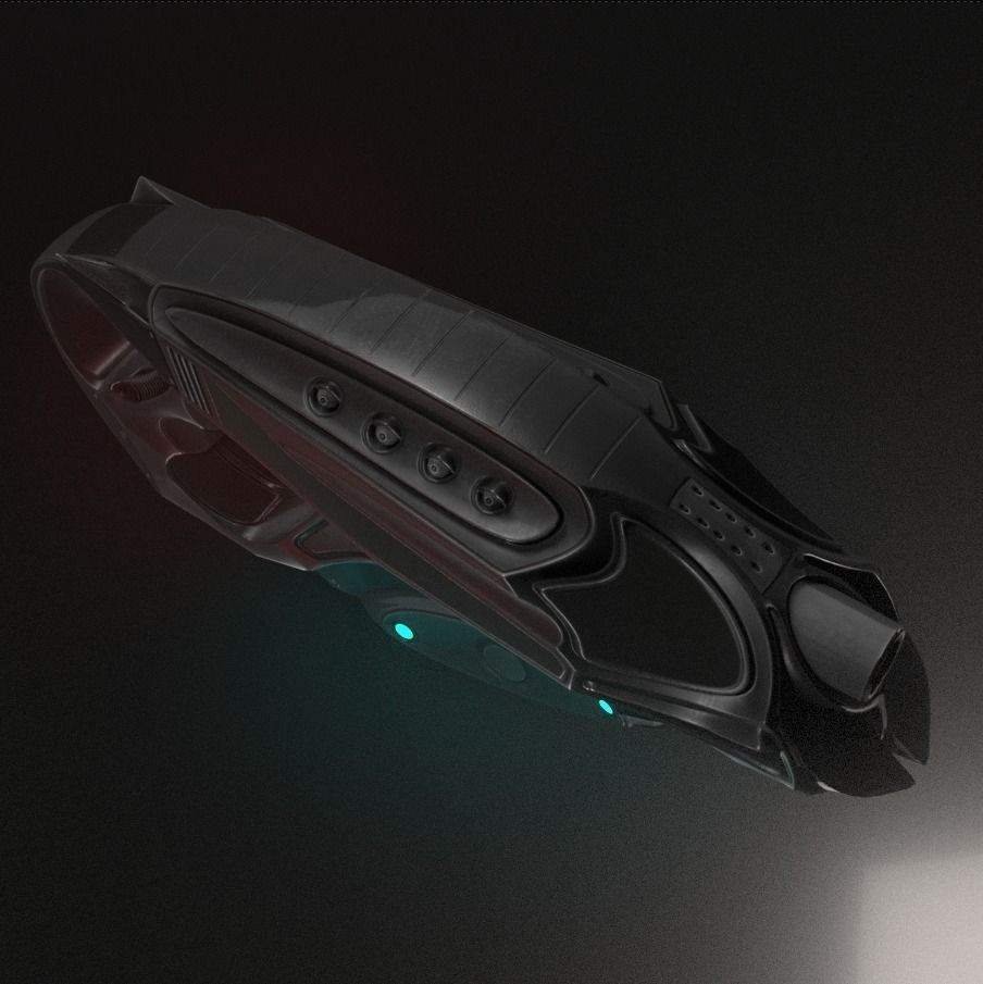 3D model Futuristic Handgun VR / AR / low-poly animated | CGTrader