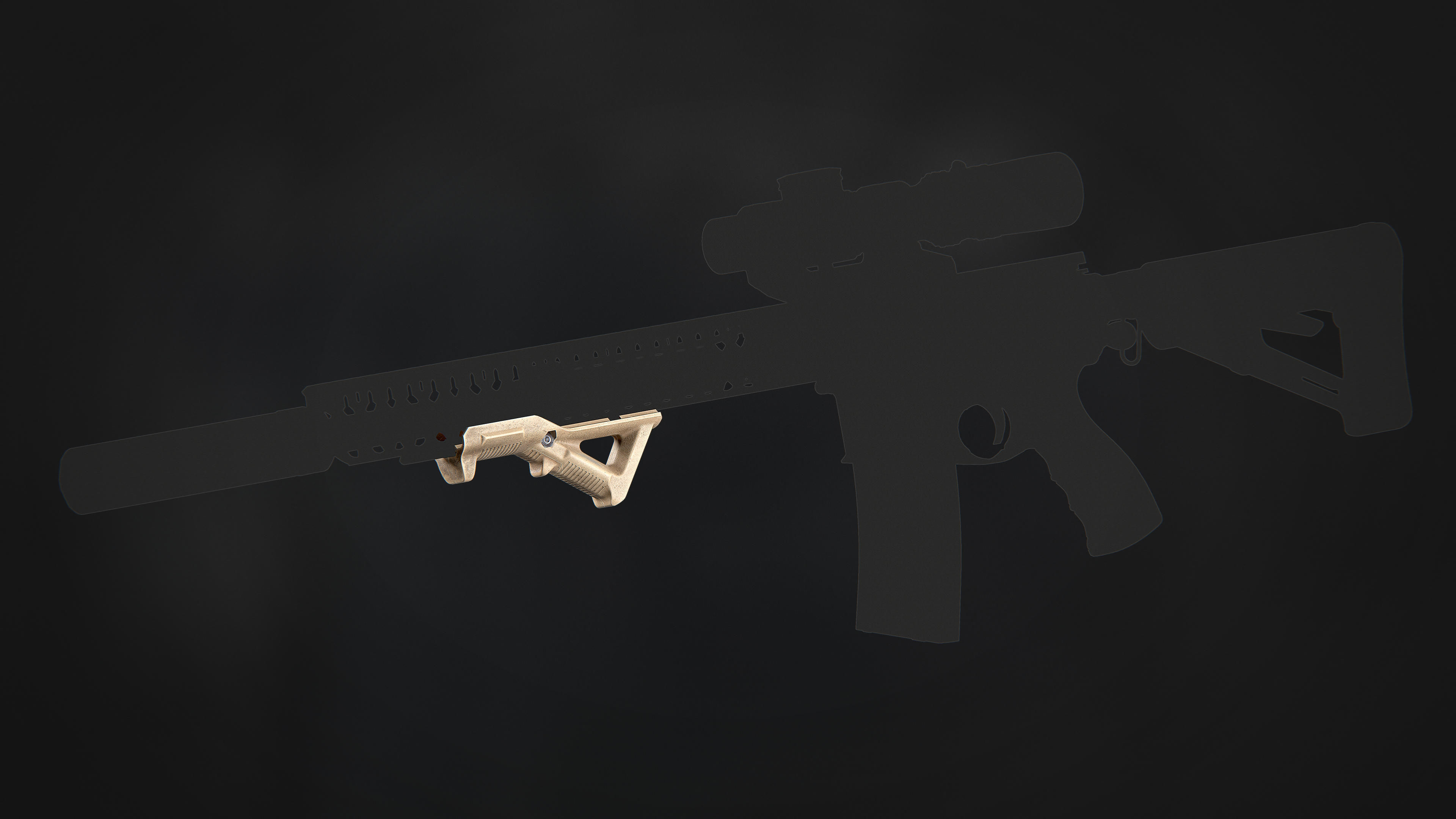 3D model Magpul AFG1 VR / AR / low-poly | CGTrader