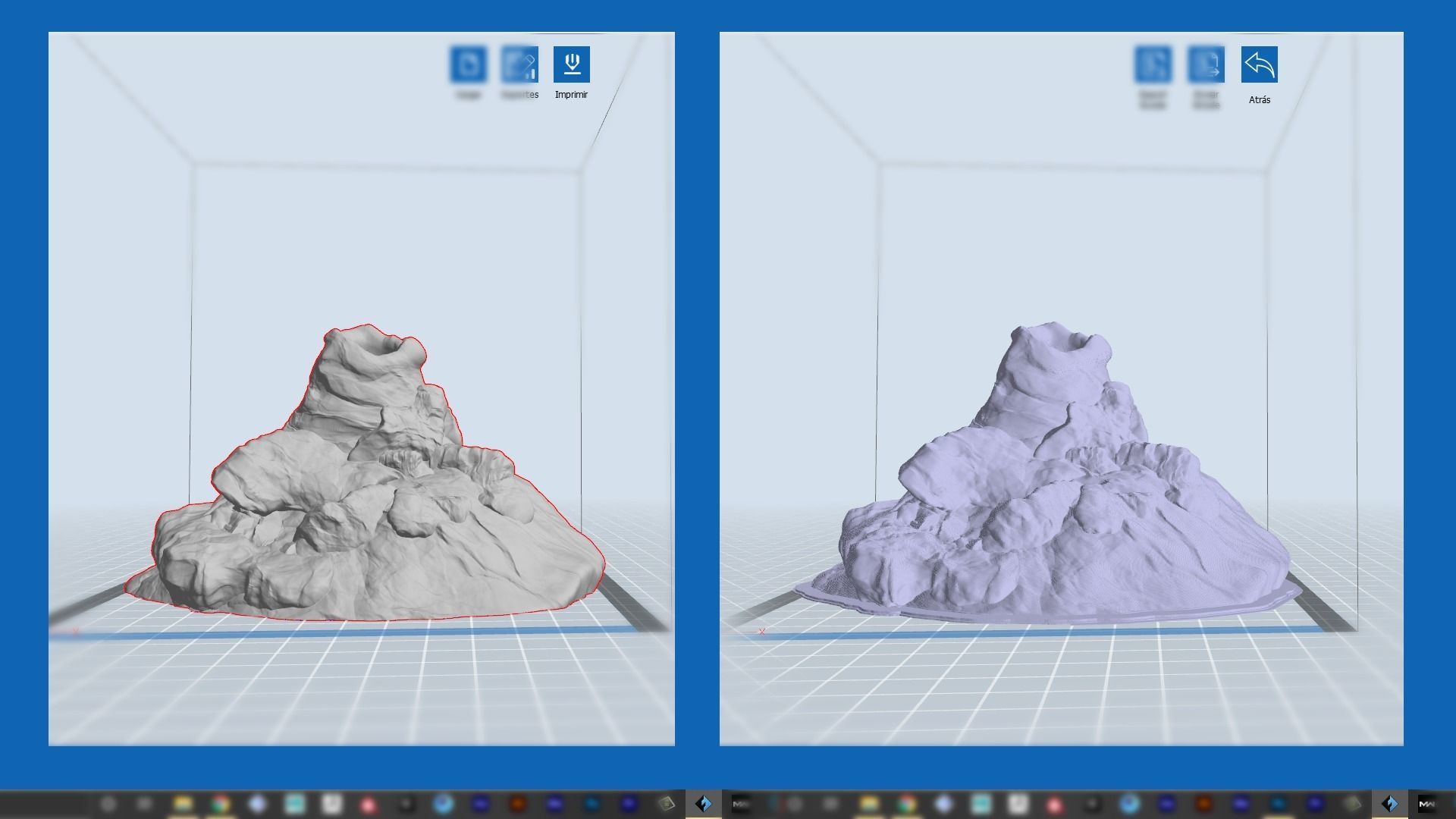 volcano - volcan free 3D model 3D printable | CGTrader