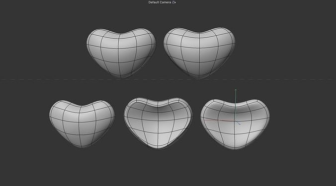 cartoon heart 3D model | CGTrader