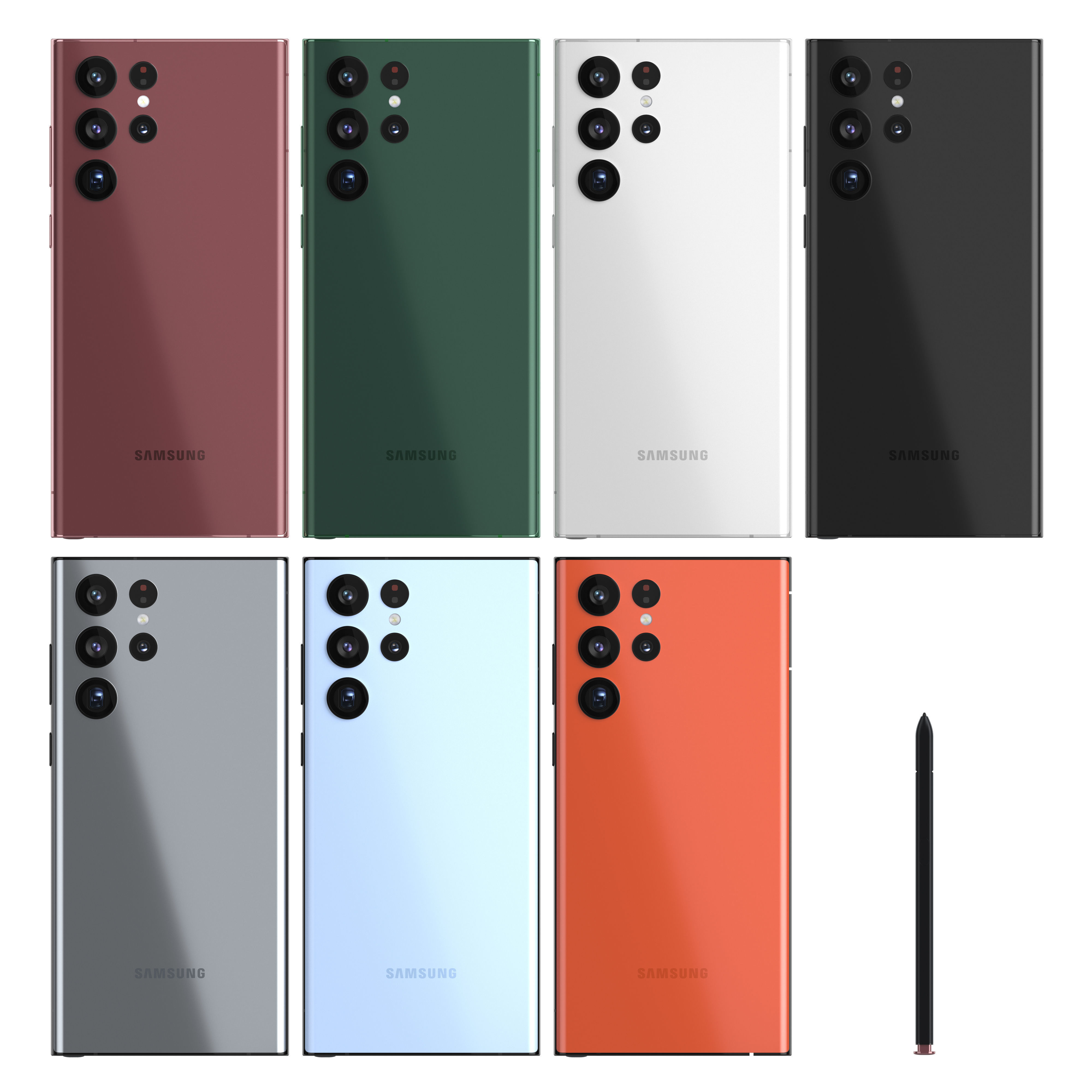 Samsung Galaxy S22 - Galaxy S22 Plus - Galaxy S22 Ultra 3D model | CGTrader