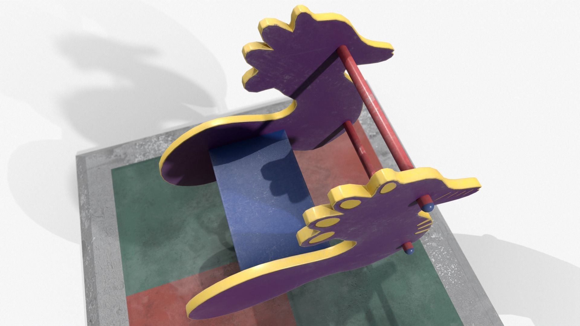 3D model Spring Rider Seahorse VR / AR / low-poly | CGTrader