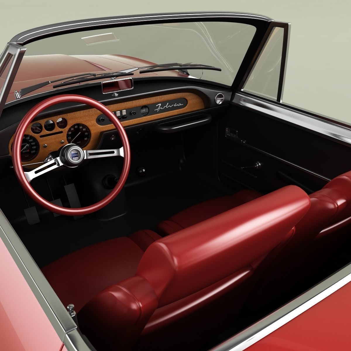 Lancia Fulvia Sport Zagato Spider 3D model | CGTrader