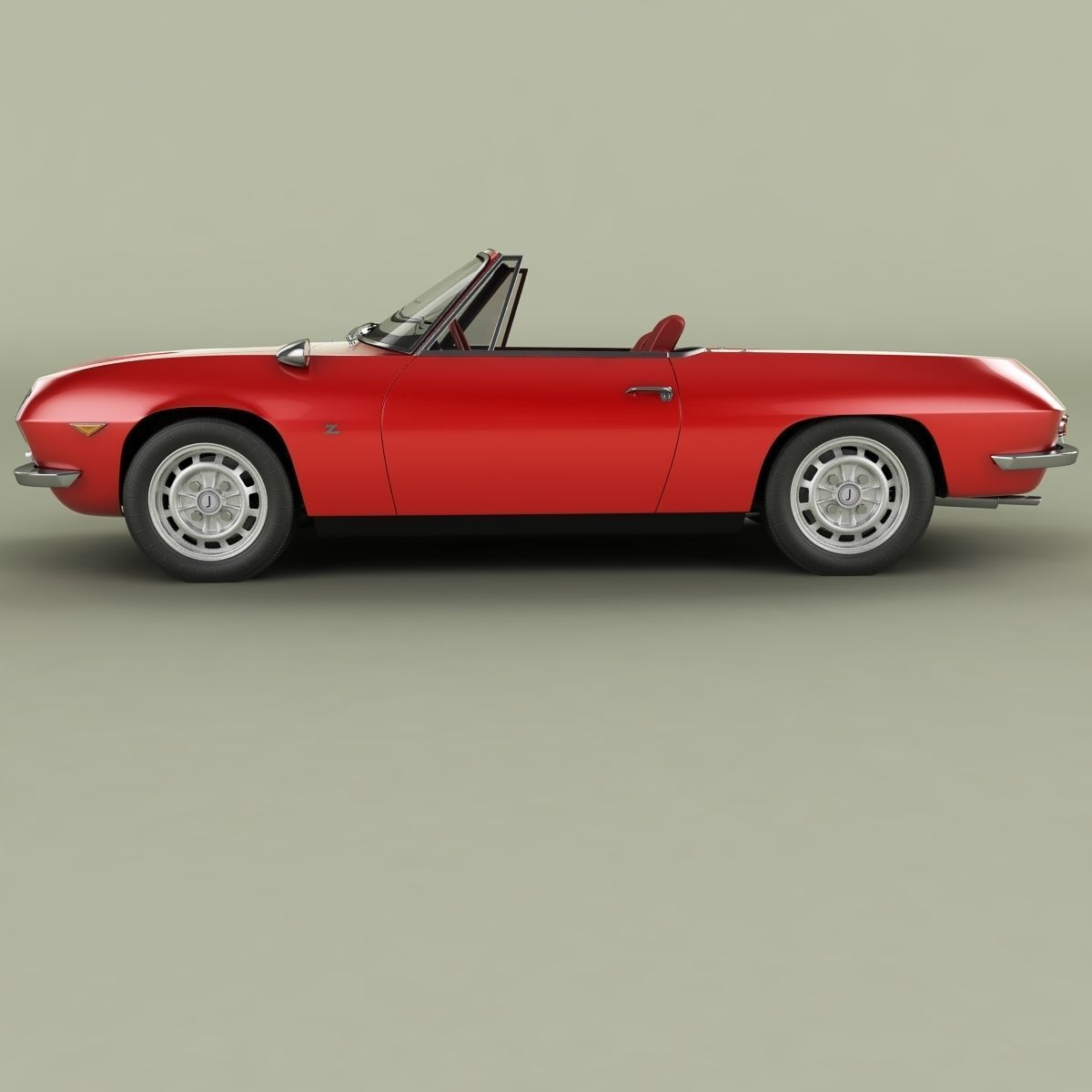 Lancia Fulvia Sport Zagato Spider 3D model | CGTrader