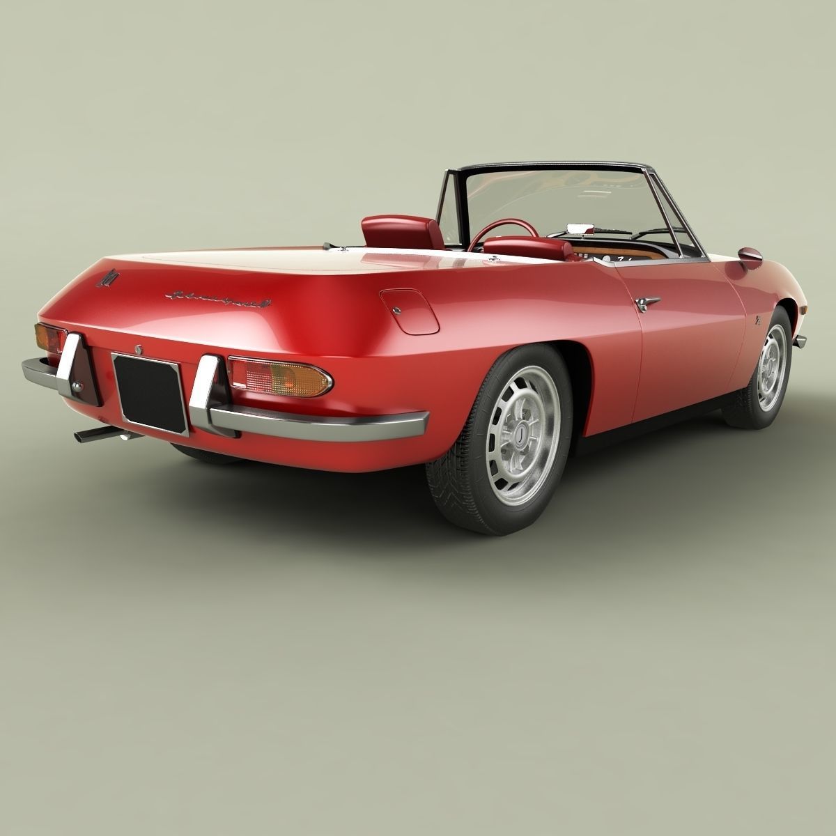 Lancia Fulvia Sport Zagato Spider 3D model | CGTrader