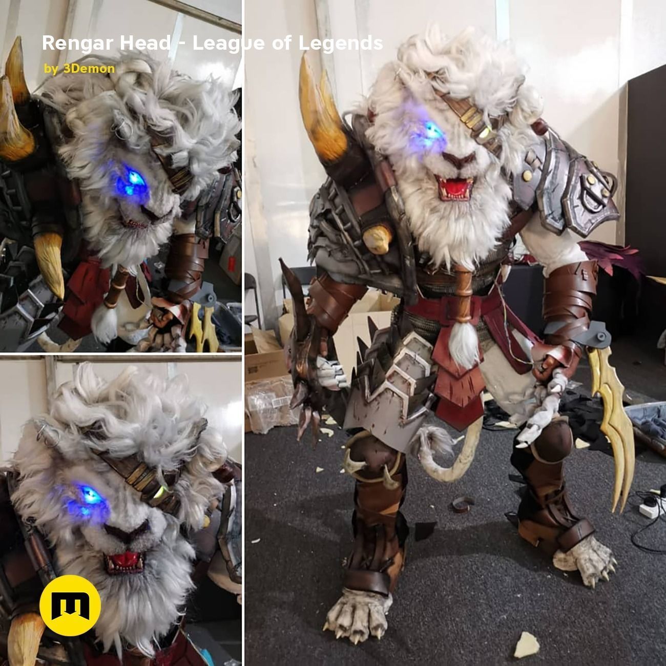 Rengar Head - League of Legends 3D model 3D printable | CGTrader