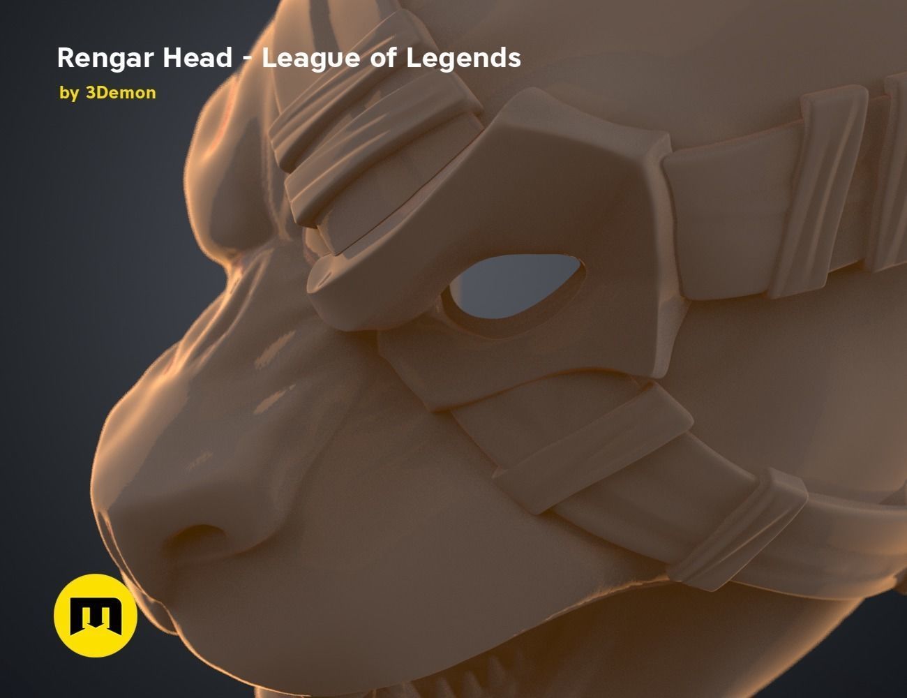 Rengar Head - League of Legends 3D model 3D printable | CGTrader