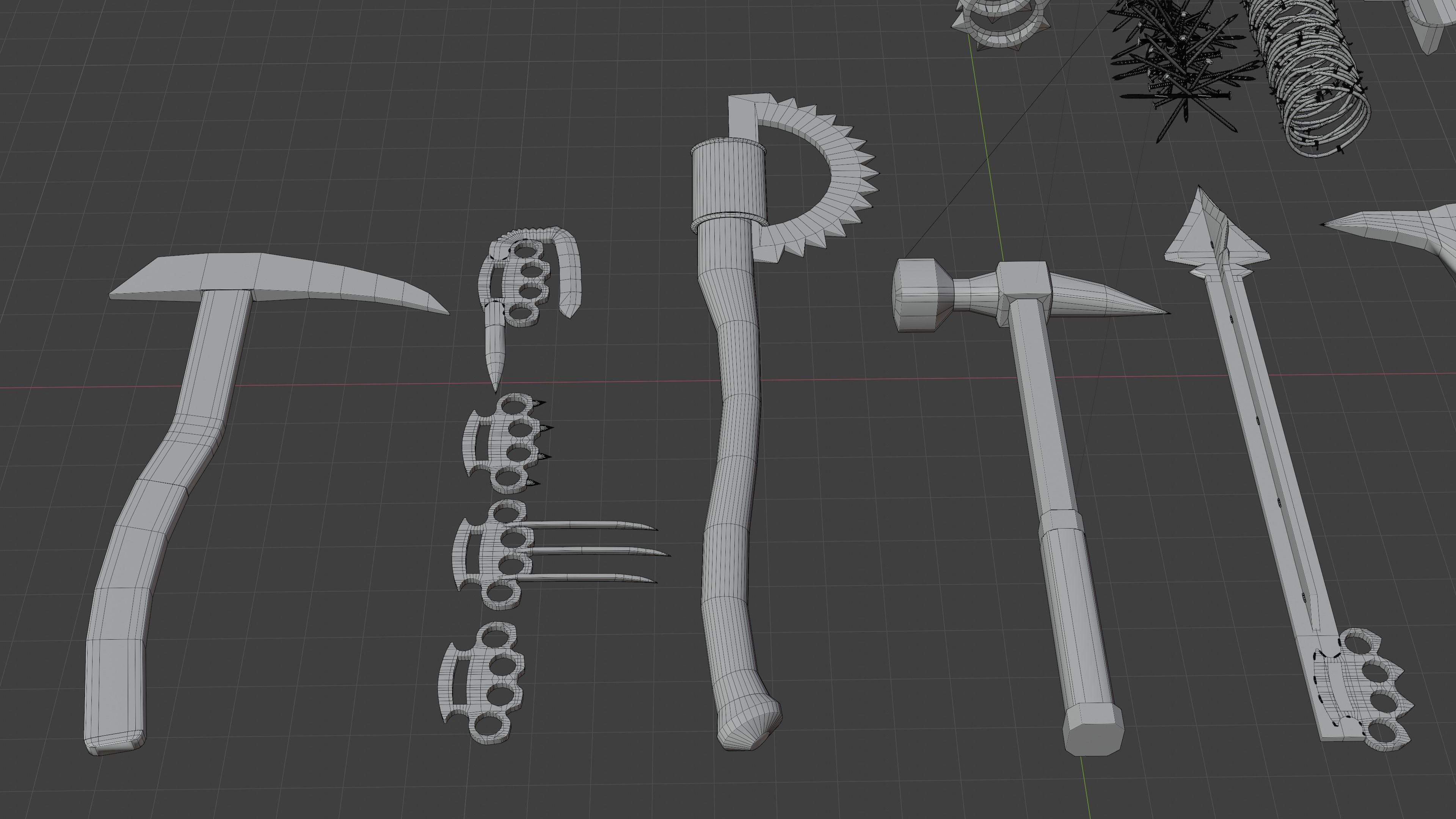 3D model melee weapons VR / AR / low-poly | CGTrader