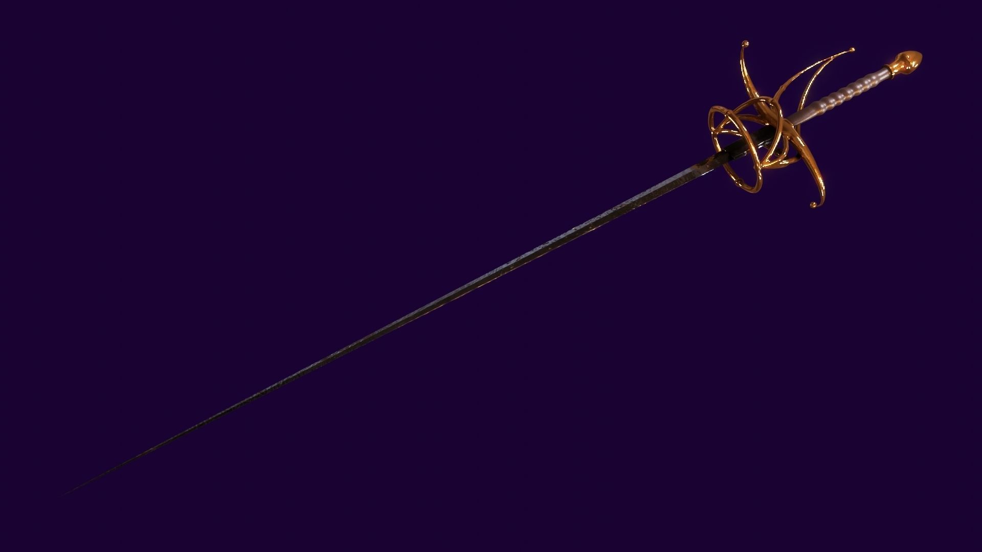 3D model antique rapier VR / AR / low-poly | CGTrader