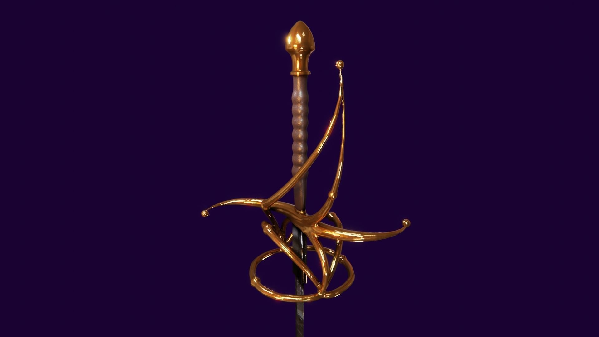 3D model antique rapier VR / AR / low-poly | CGTrader