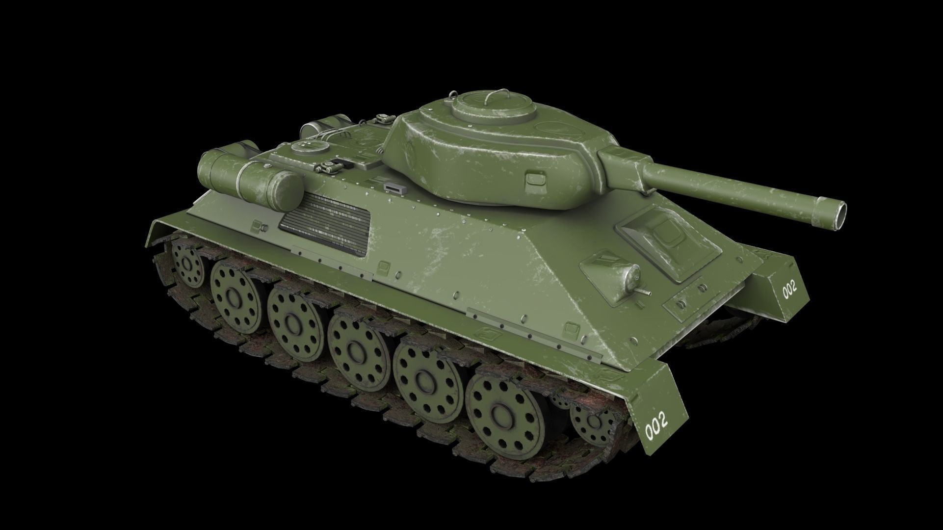 Tank T-34 3d model Soviet medium tank world war weapon 3D model | CGTrader