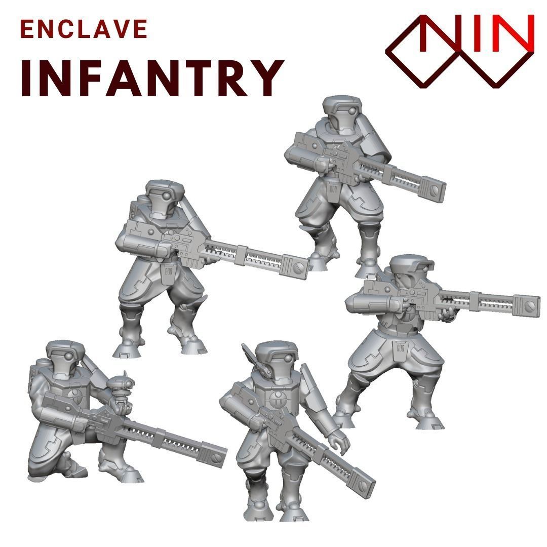 Enclave Trooper 3D model 3D printable | CGTrader
