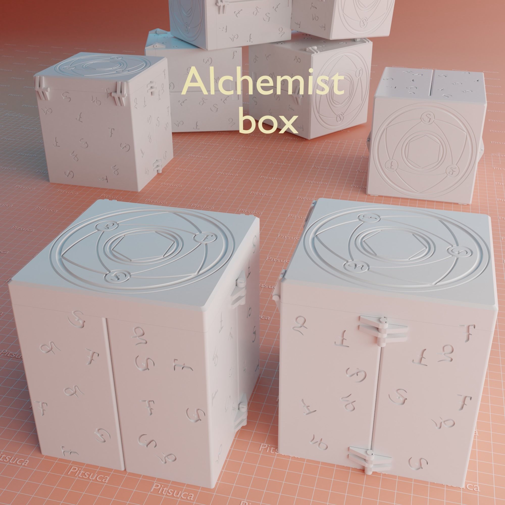 Alchemist box apothecary box 3D model 3D printable | CGTrader