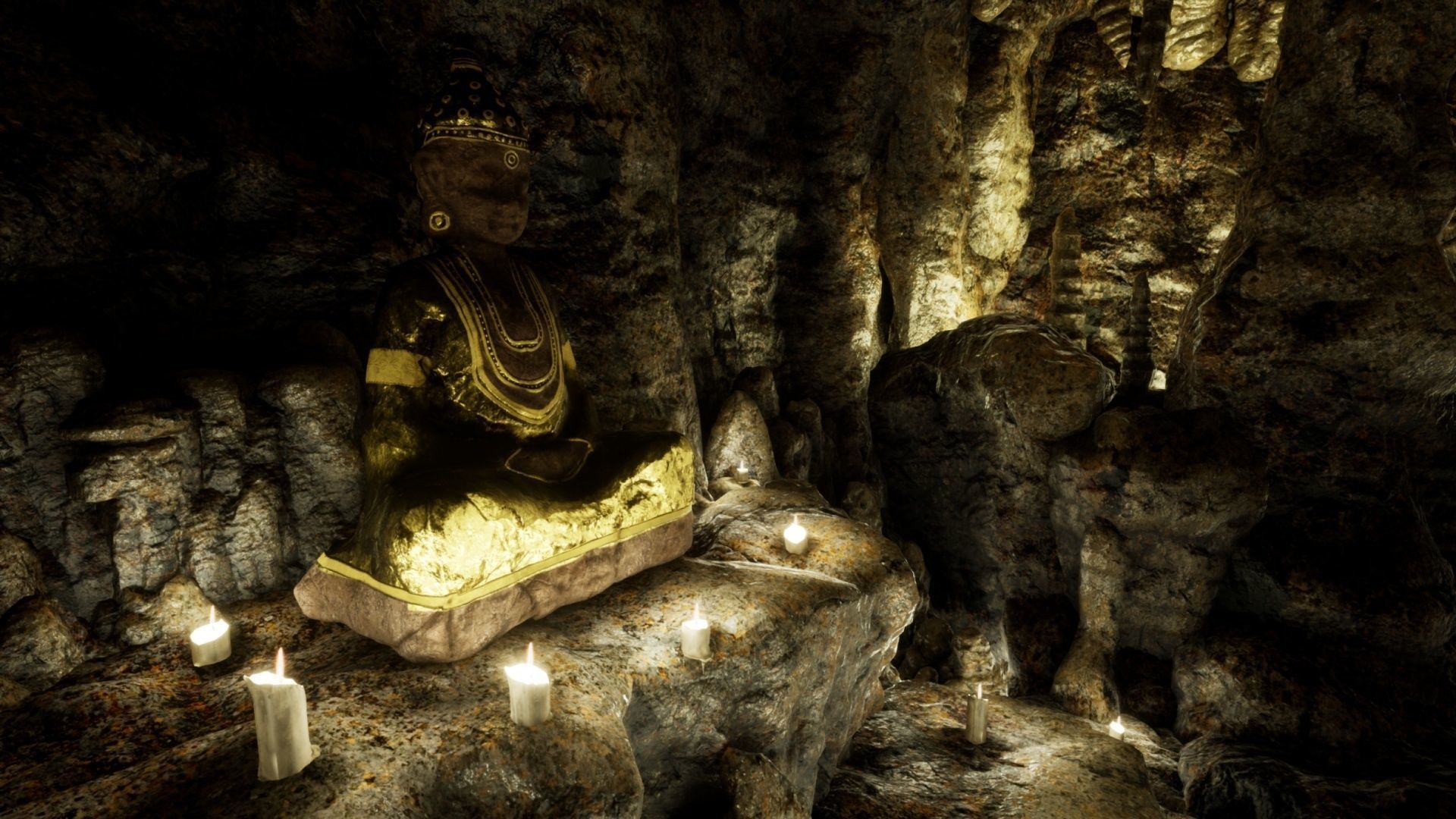 3D model Ancient Modular Fantasy Cave - UE4 VR / AR / low-poly | CGTrader