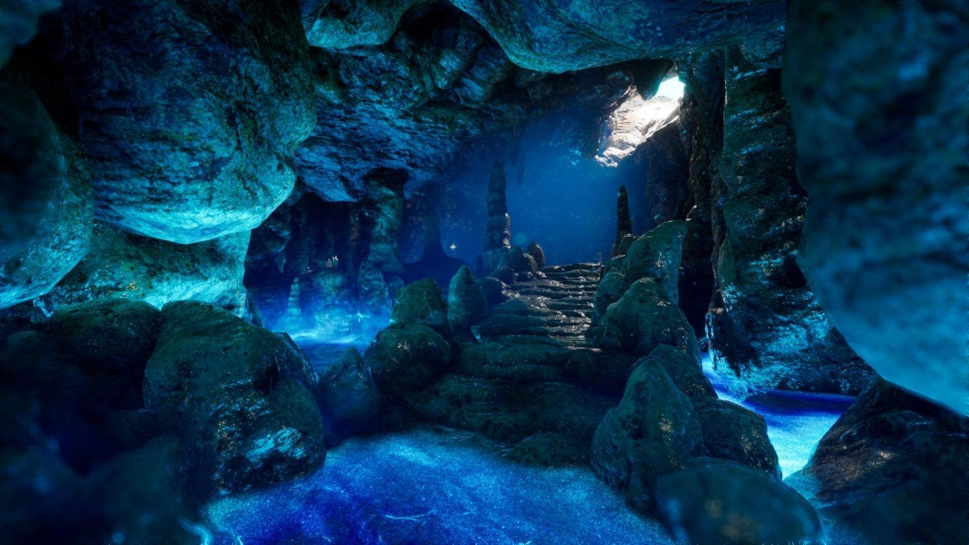 3D model Ancient Modular Fantasy Cave - UE4 VR / AR / low-poly | CGTrader