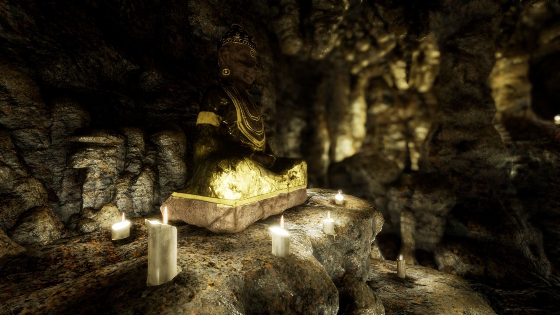 3D model Ancient Modular Fantasy Cave - UE4 VR / AR / low-poly | CGTrader