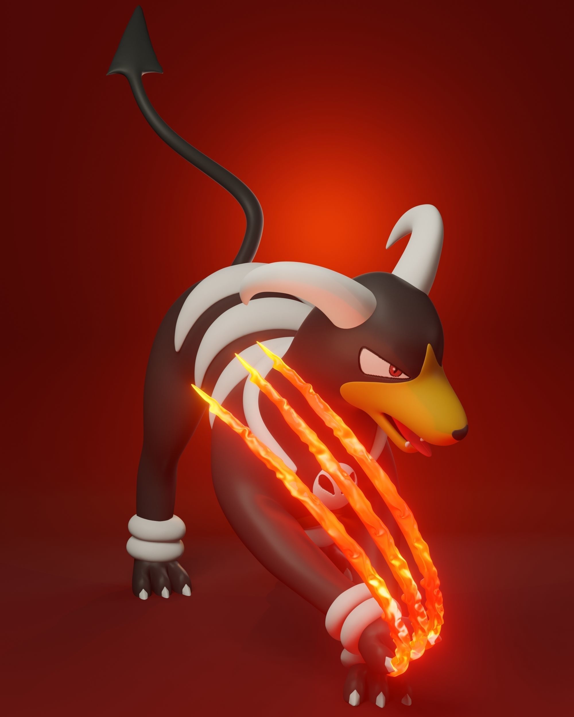 pokemon houndour evolution pack 3D model 3D printable | CGTrader