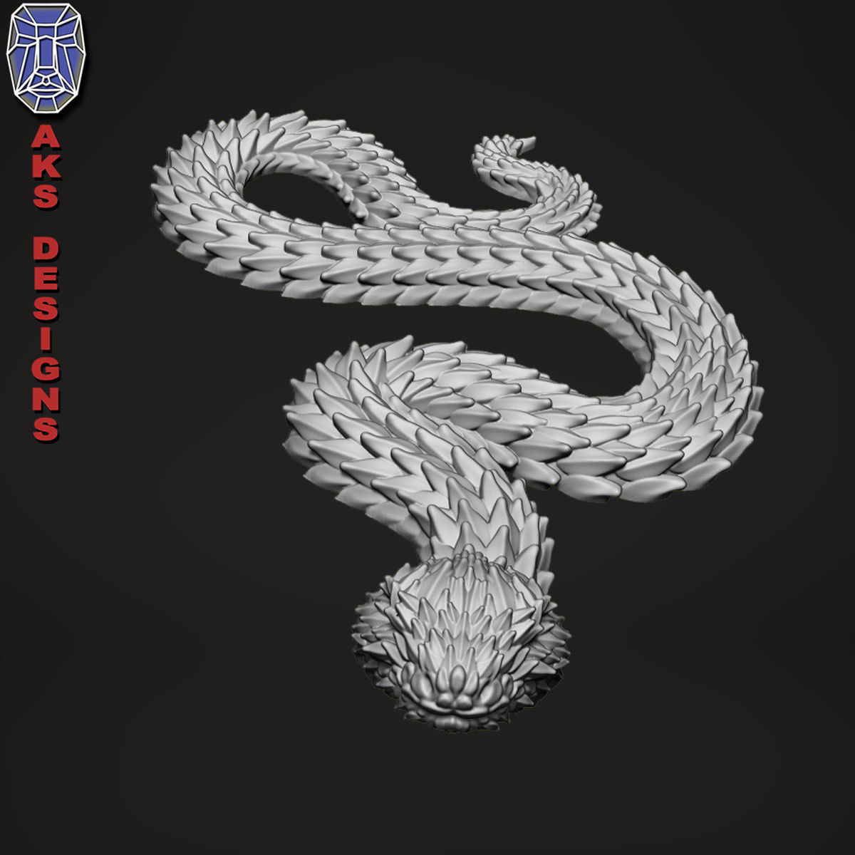 snake version 1 Bas relief for cnc 3D model 3D printable | CGTrader