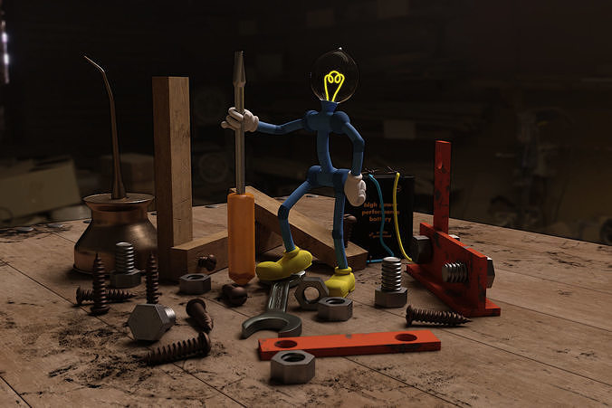 3D model Little Helper VR / AR / low-poly | CGTrader
