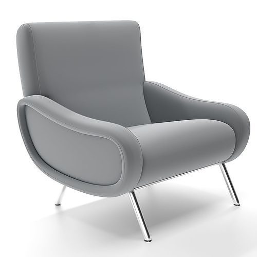 Marco Zanuso Lady Chair Arflex Italy 1951 3D model | CGTrader