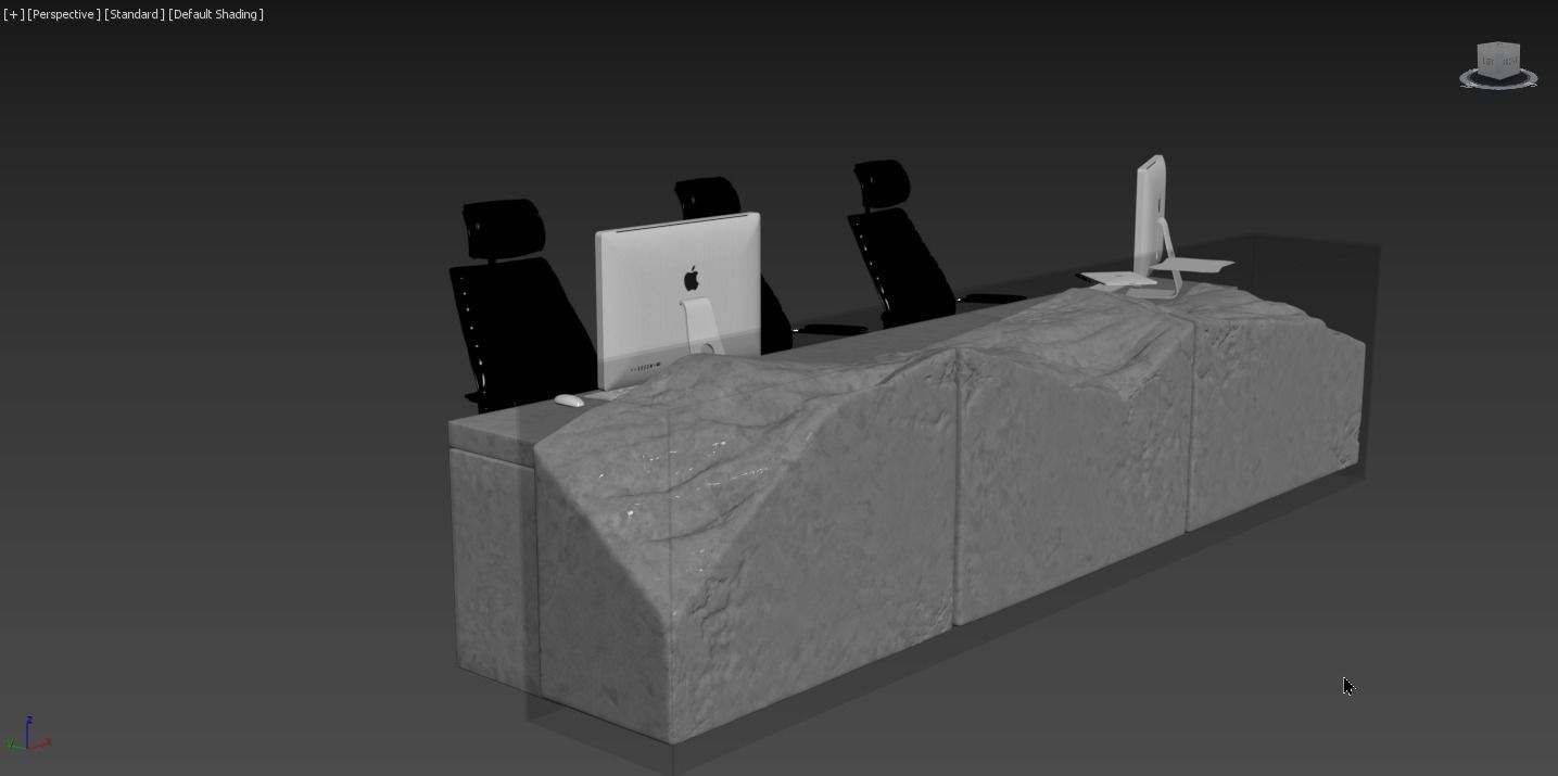 Stone Reception Desk 3D model | CGTrader