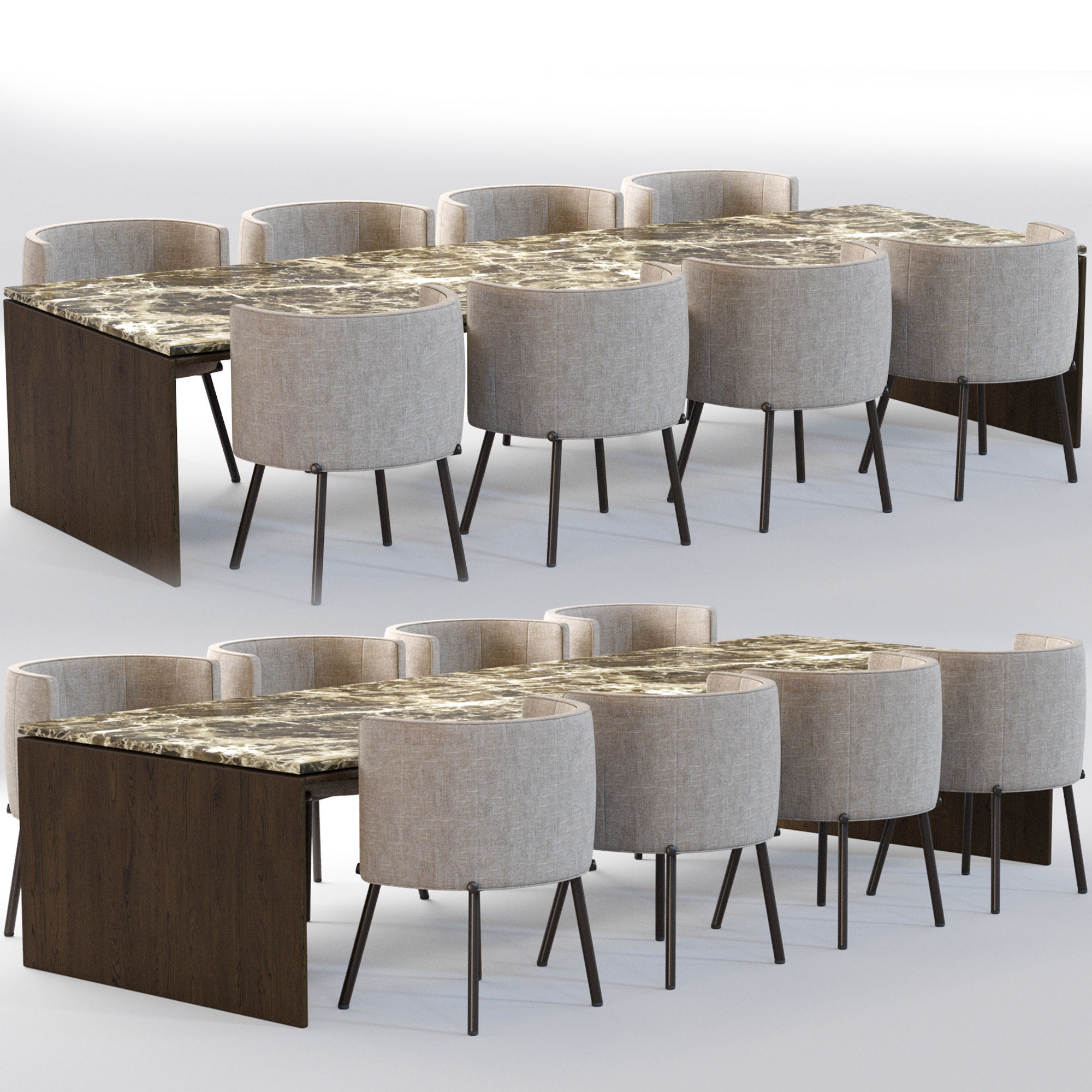 Linha Table By Minotti 3D model | CGTrader