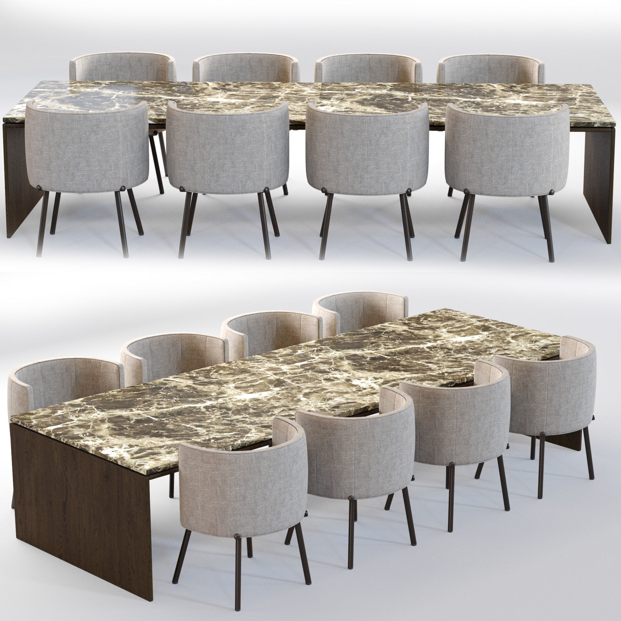 Linha Table By Minotti 3D model | CGTrader