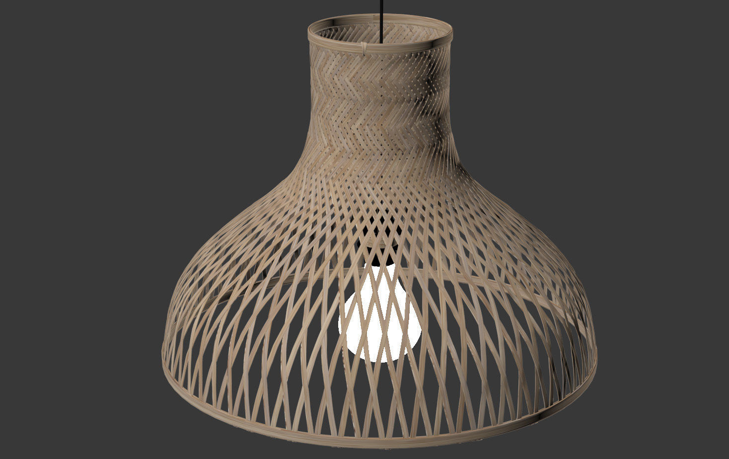 Bamboo lamp ondine 3D model | CGTrader
