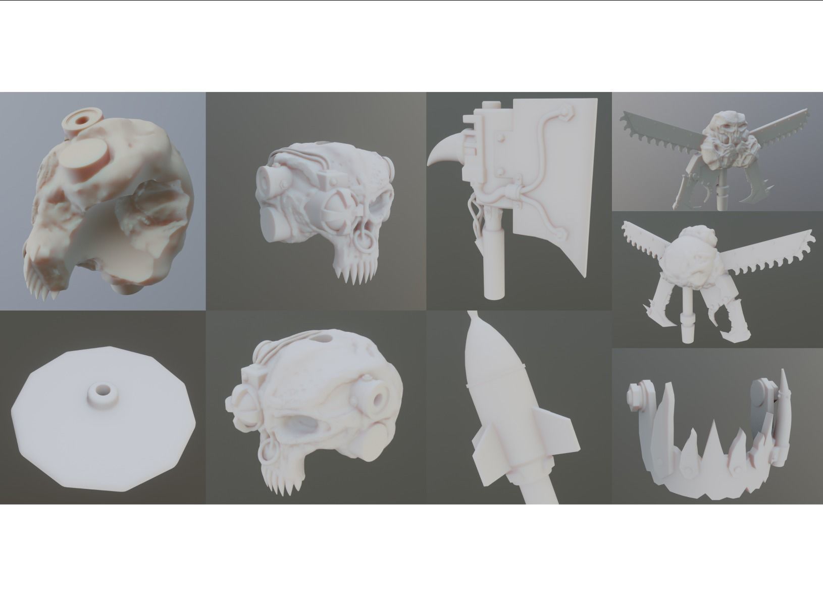 Orc figurine dot 40k 3D model 3D printable | CGTrader